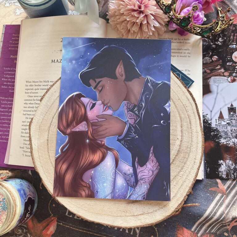 Feyre and Rhysand, starfall kiss. – A Court of Alsace's art