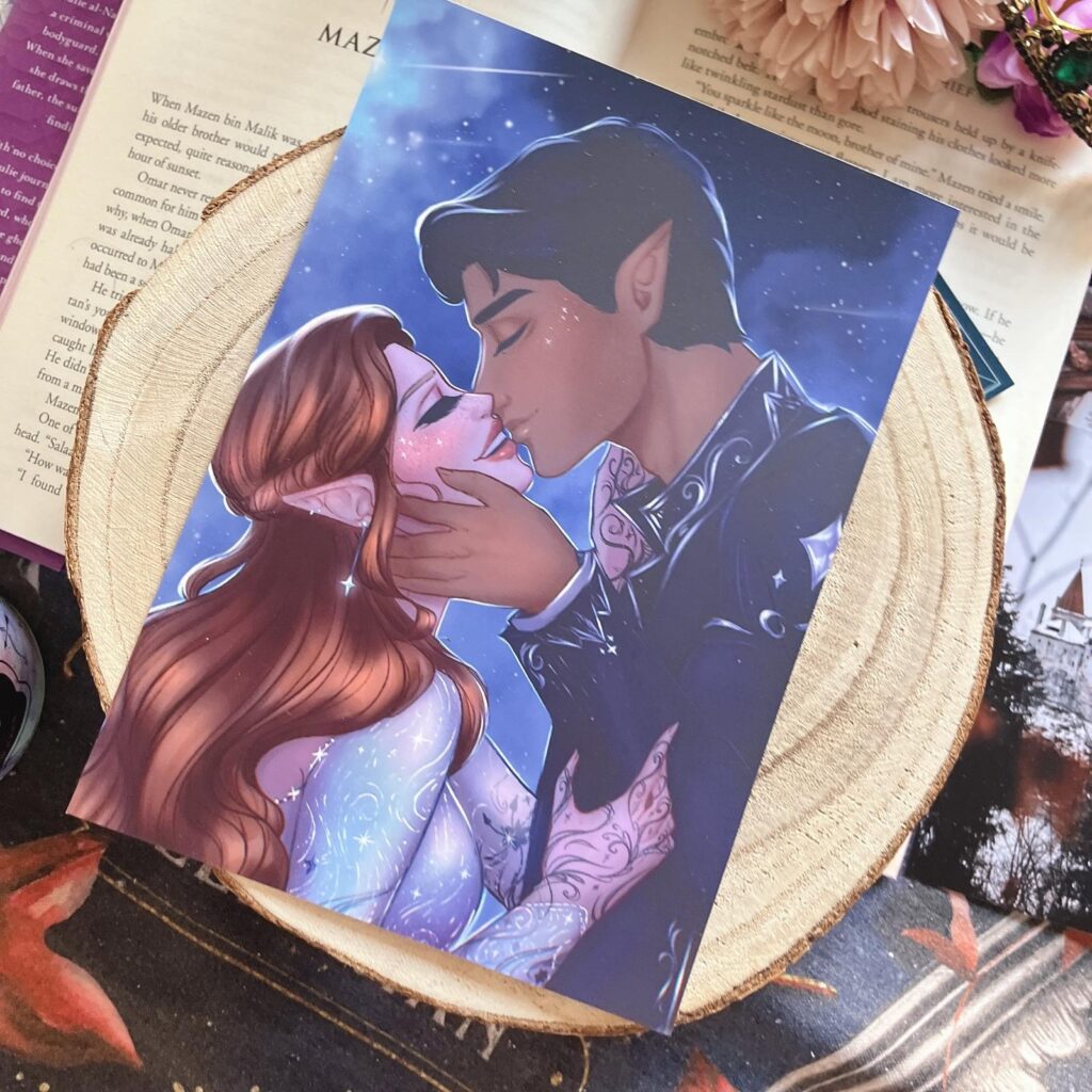 Feyre and Rhysand, starfall kiss. – A Court of Alsace's art