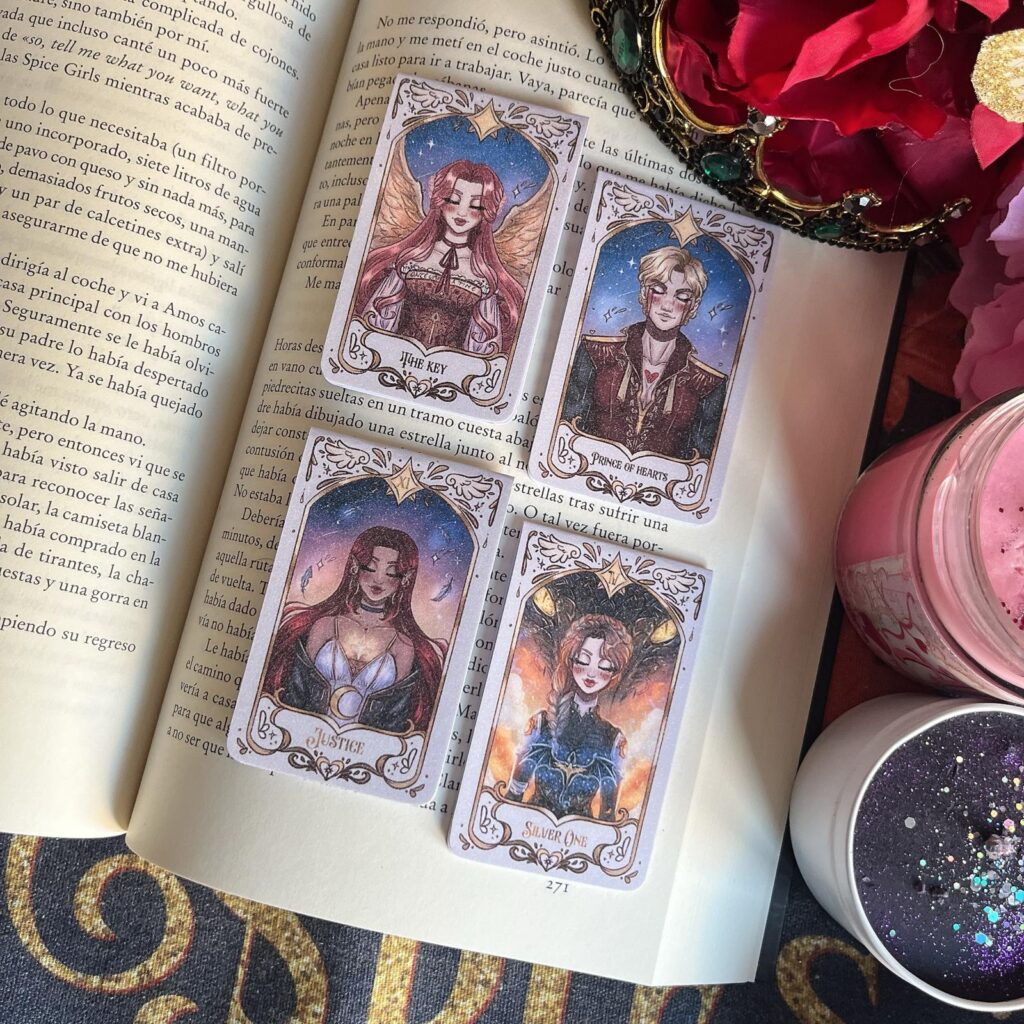 Bookish magnetic bookmarks- Tarot cards glitter finish. – A Court of ...